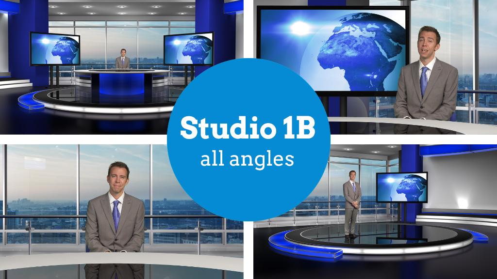 Studio 1B (complete multi-angle pack) | VirtualStudioSets.com