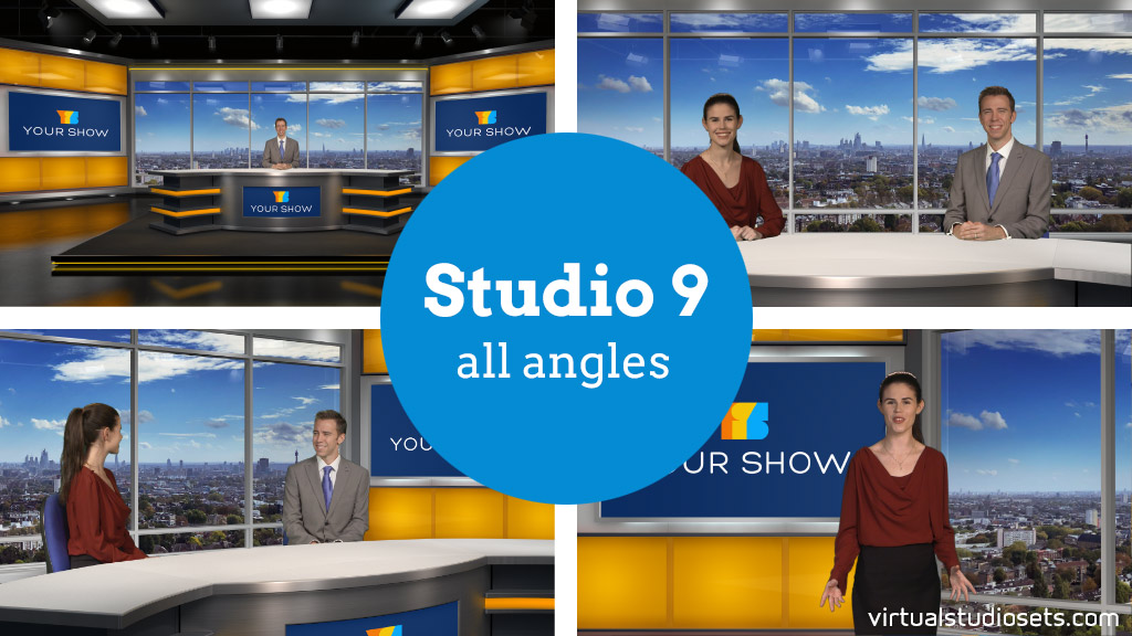 Studio 9 (complete multi-angle pack) | VirtualStudioSets.com